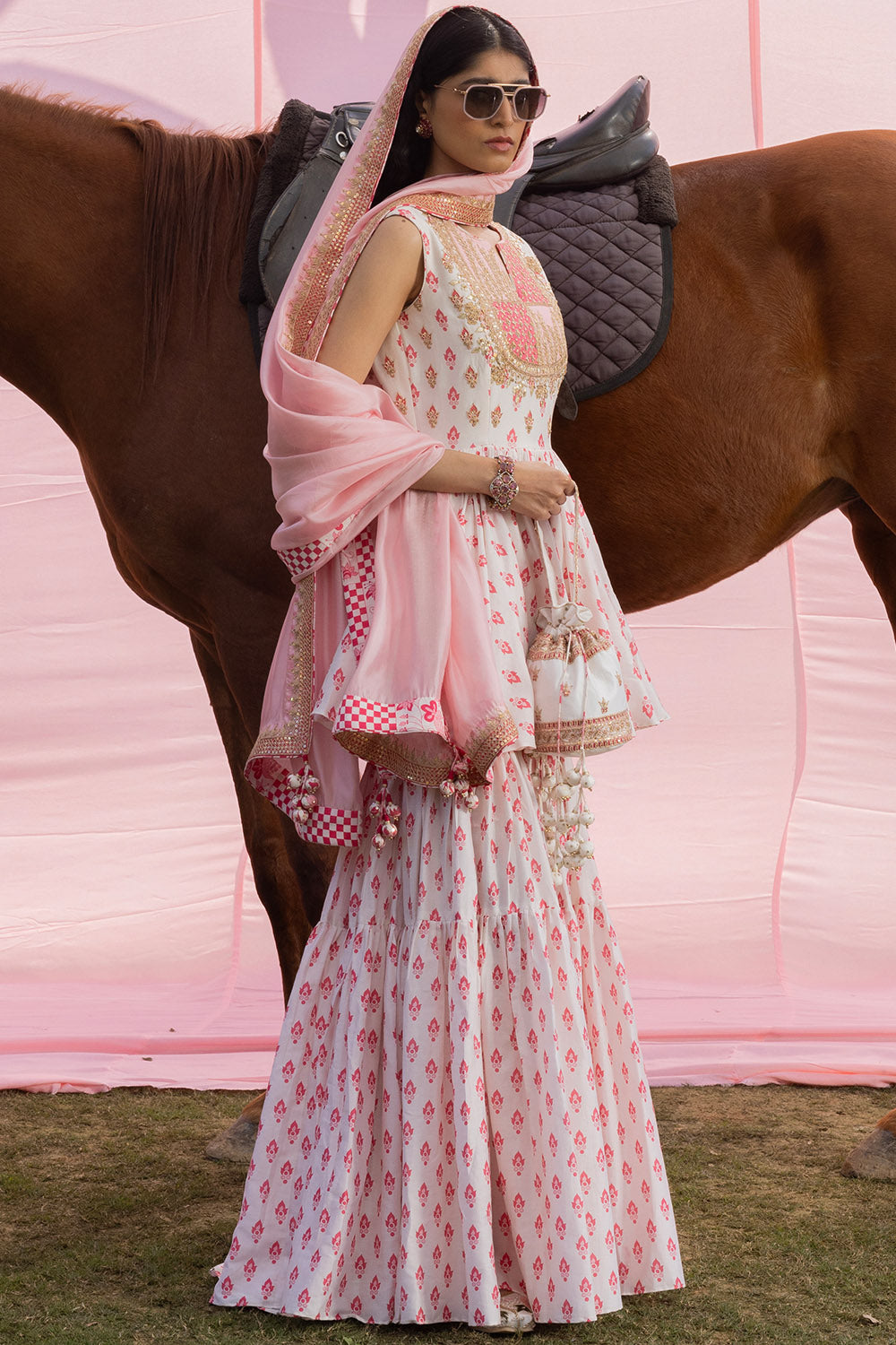 Punit Balana | Pink Kedia Set – LIVEtheCOLLECTIVE