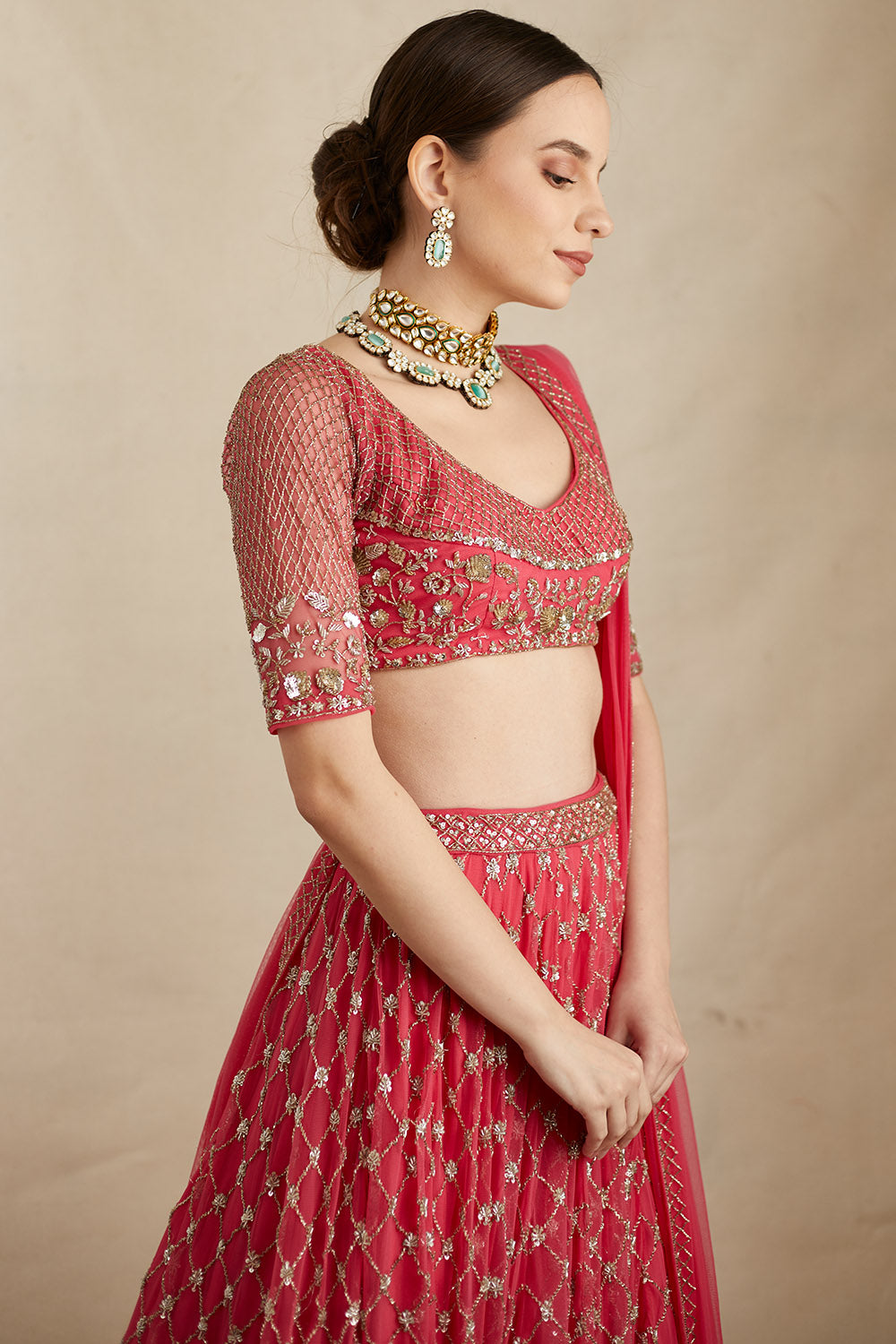 Astha Narang | Sharbat Pink Heavy Lehenga Set – LIVEtheCOLLECTIVE